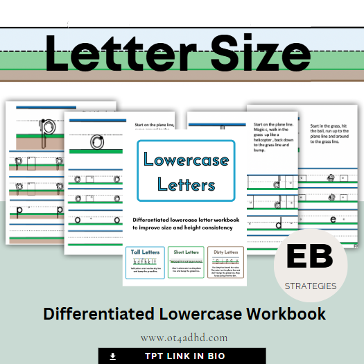Lowercase Handwriting Workbook - OT4ADHD